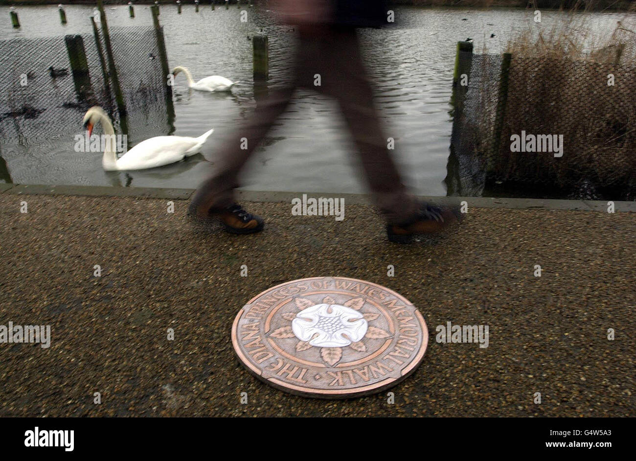Princess of wales memorial walk the seven mile walkway hi-res stock ...