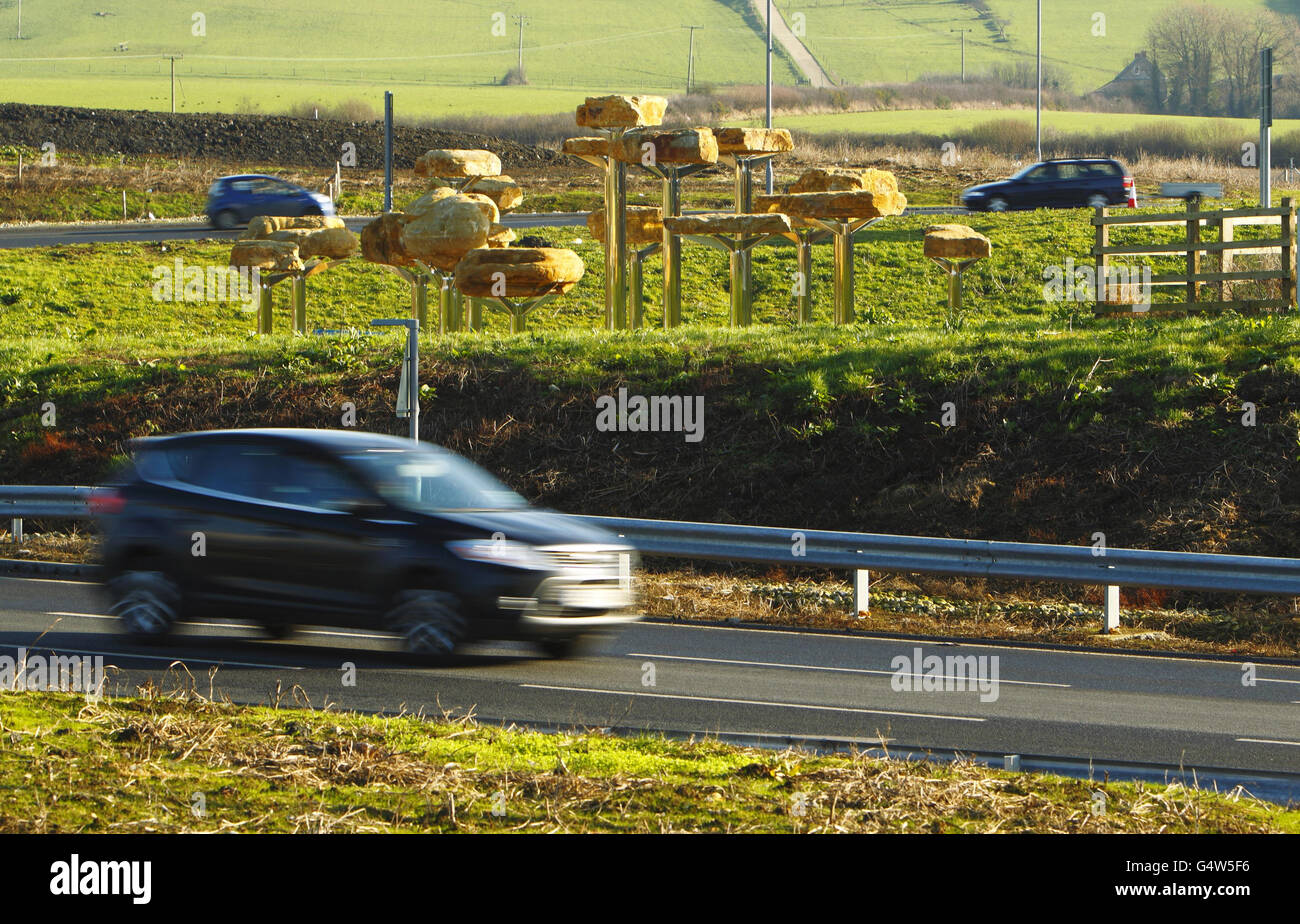 Richard Harris Olympic sculpture Stock Photo - Alamy