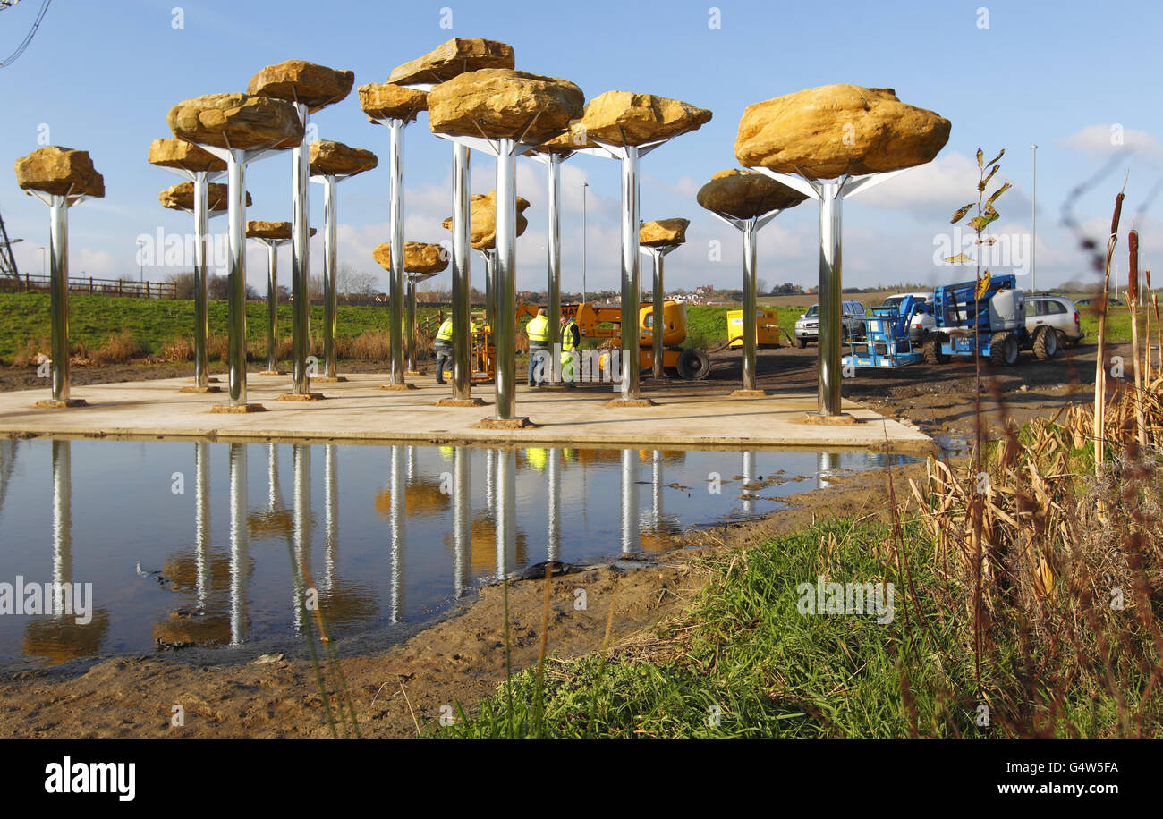 Richard Harris Olympic sculpture Stock Photo - Alamy