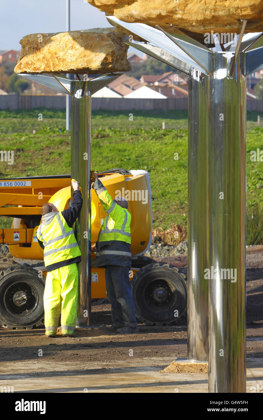 Richard Harris Olympic sculpture Stock Photo - Alamy