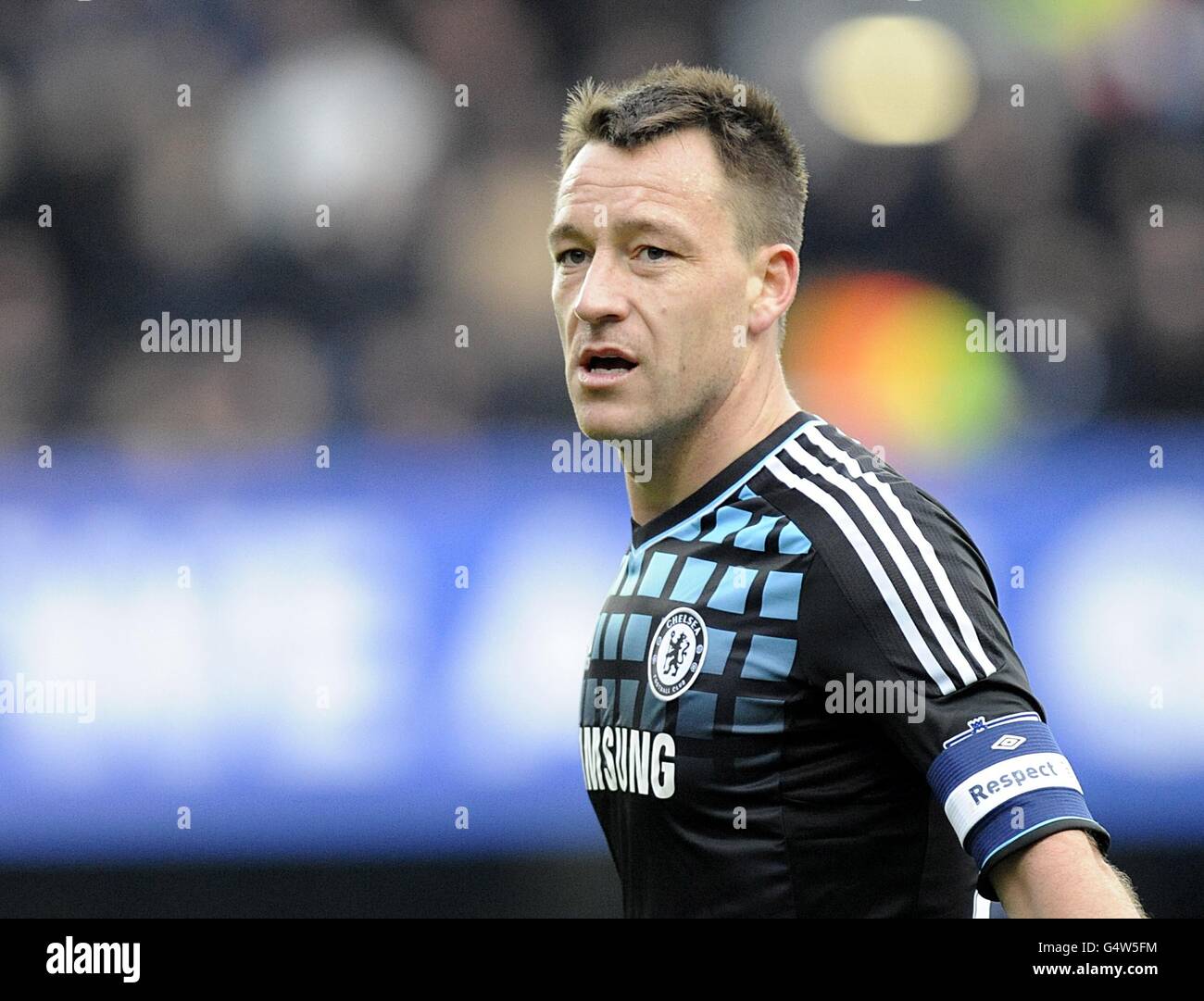 Chelsea captain john terry wears a respect armband hi-res stock ...