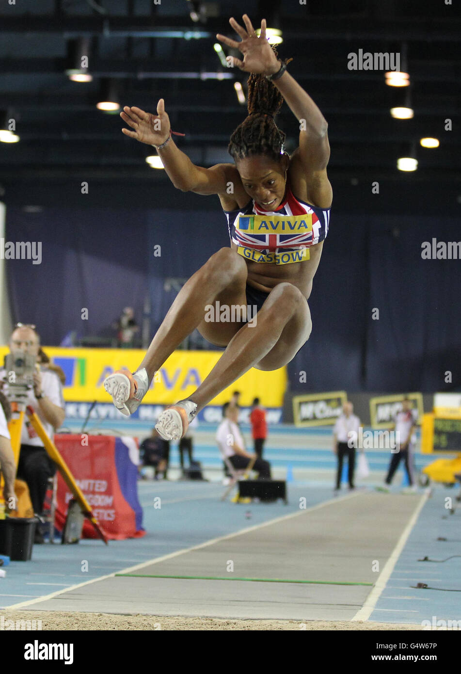Great Britain's Shara Proctor in action during the women's long jump ...