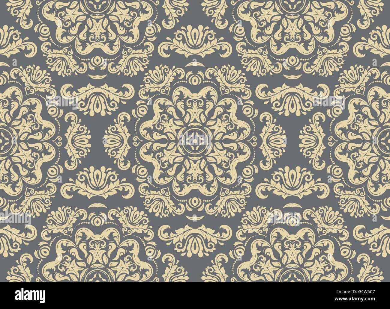 Seamless Vector Wallpaper in the Style of Baroque Stock Vector Image & Art - Alamy