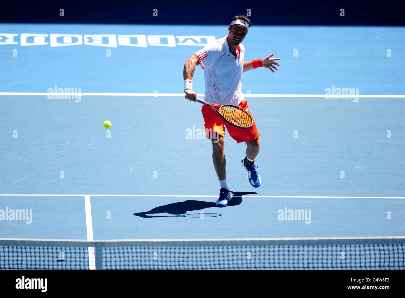 Great Britain's Colin Fleming in men's doubles action against USA's Bob ...