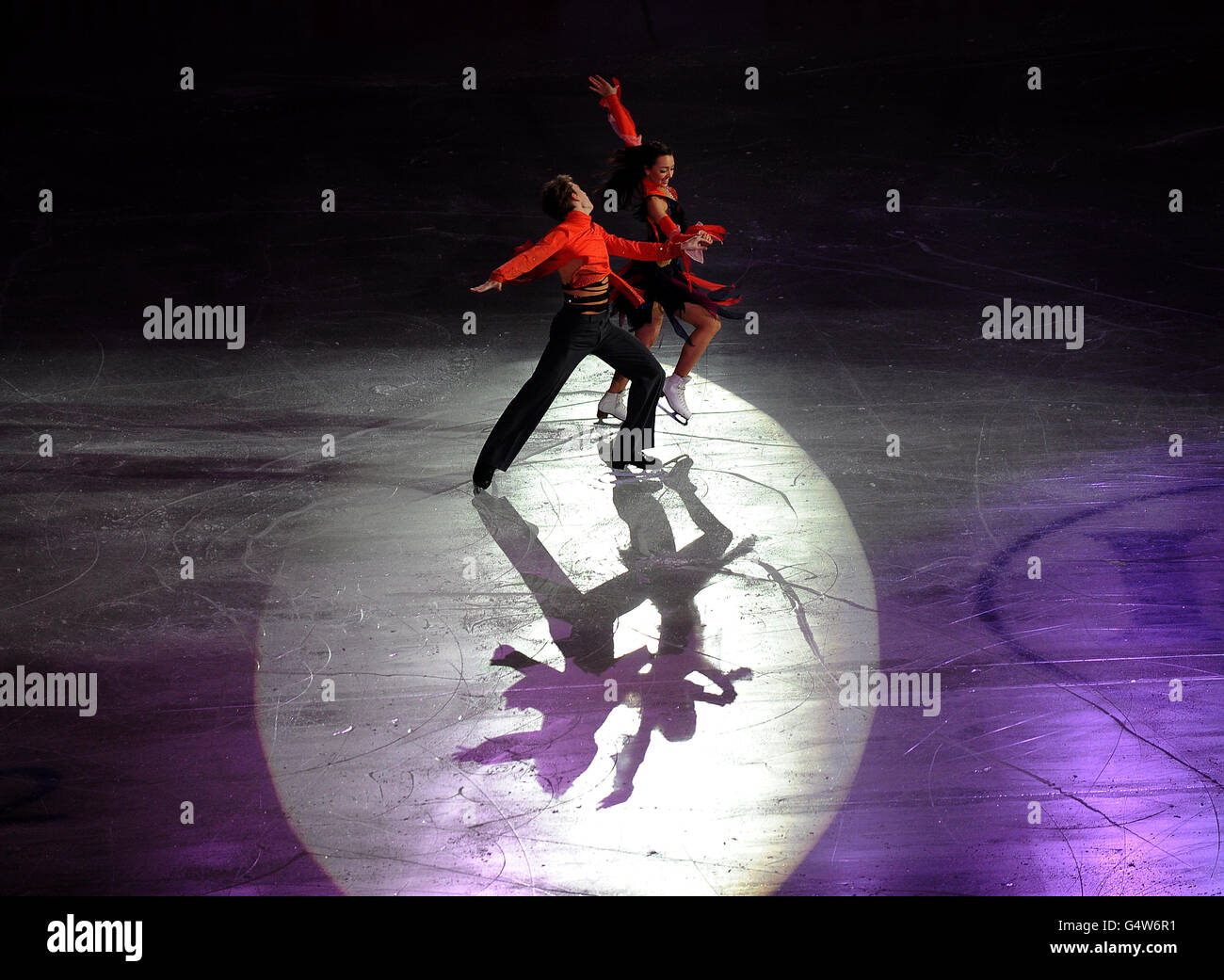 Russia's Ekaterina Riazanova and Ilia Tkachanko in action in the Gala ...