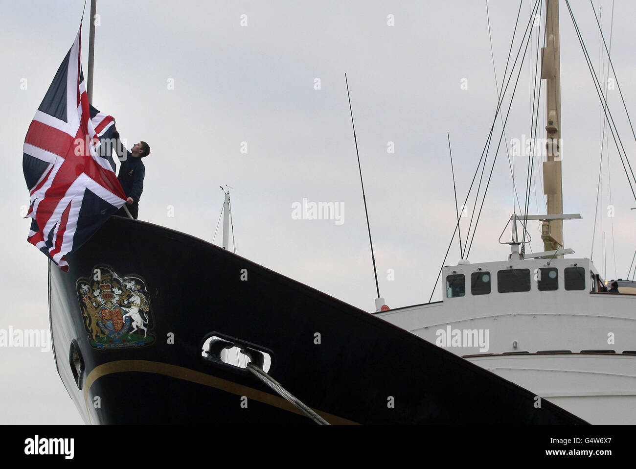 The Royal Yacht Britannia Stock Photo - Alamy