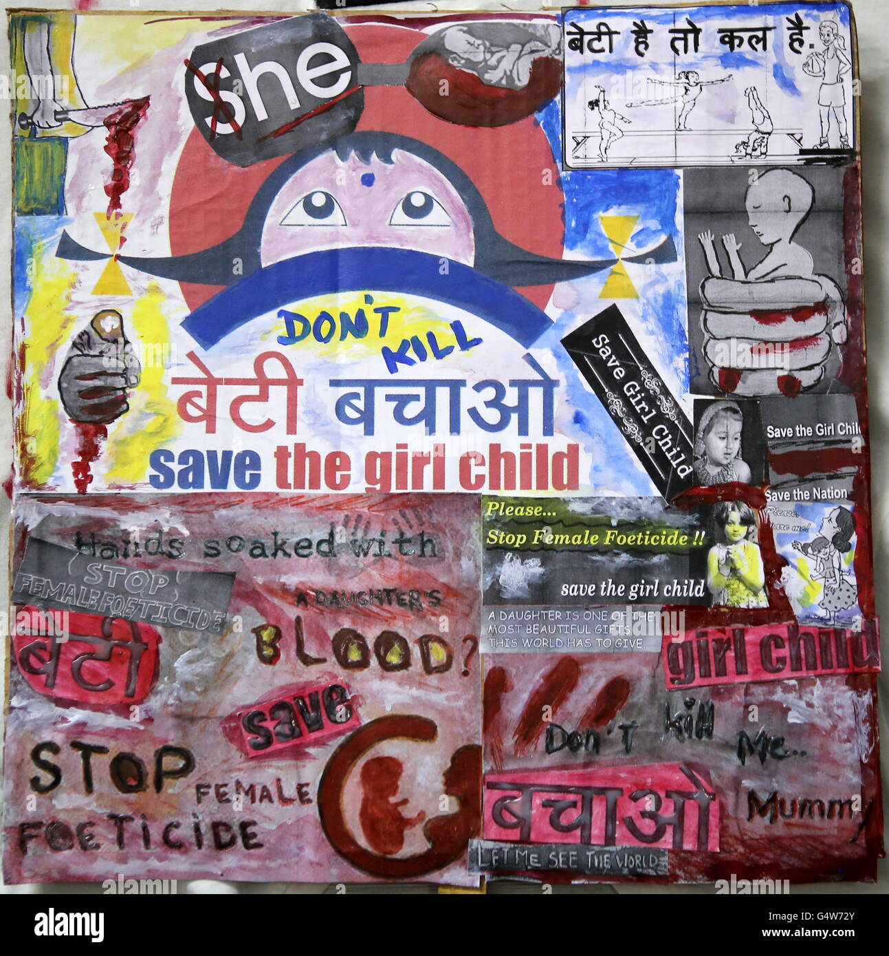 Female Foeticide Poster Making