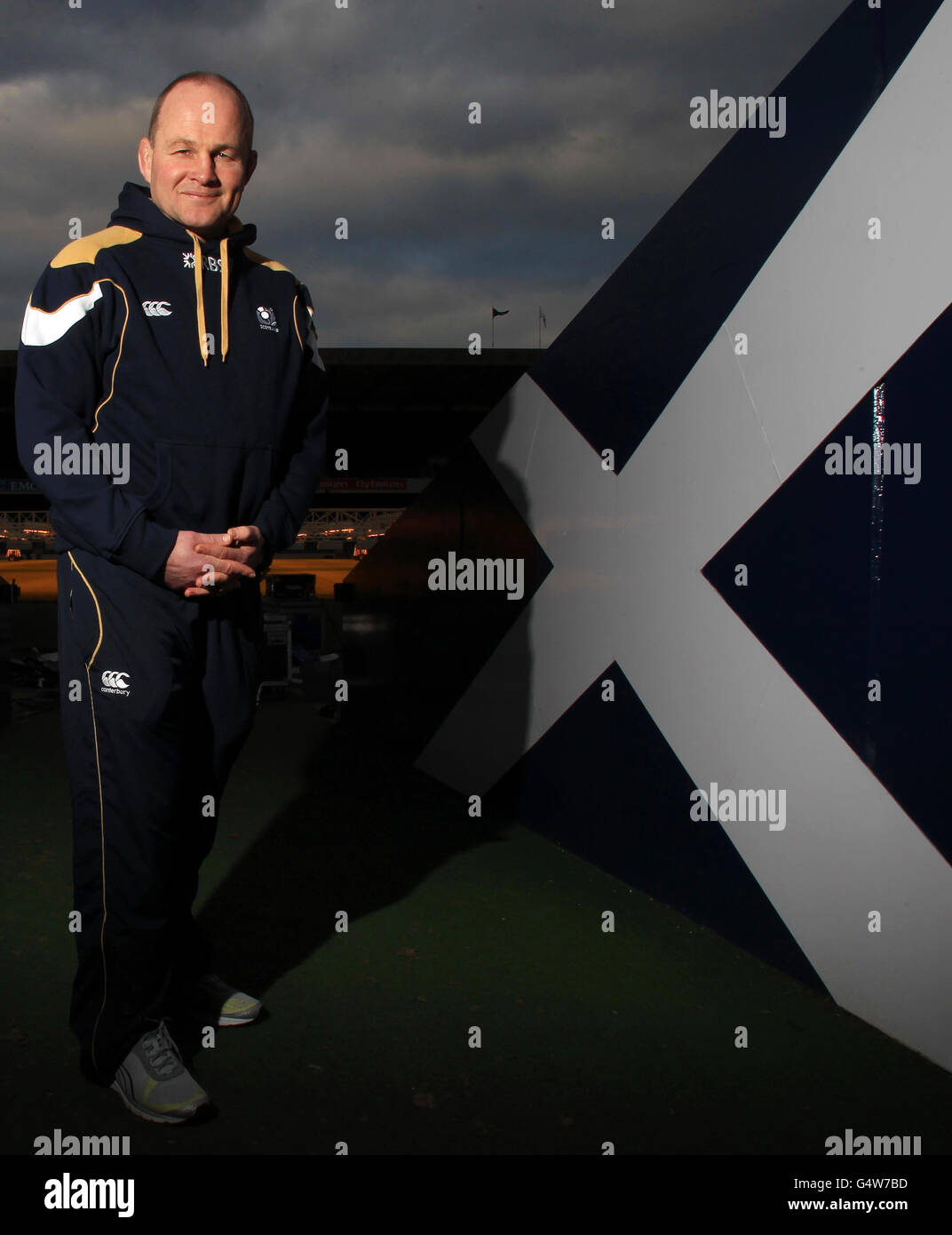 Scotland's Head Coach Andy Robinson during the team announcement at ...