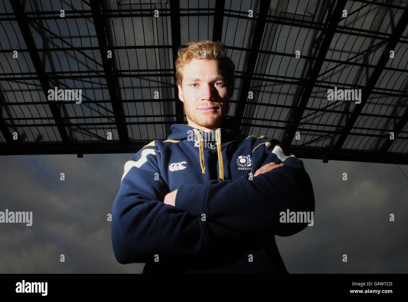 Scotlands ross rennie team announcement murrayfield hi-res stock ...