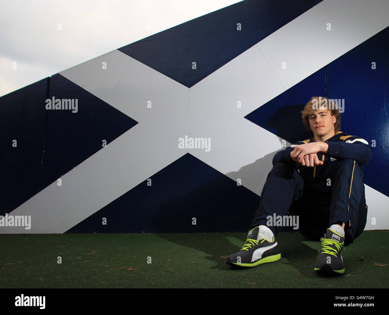 Scotlands david denton team announcement murrayfield hi-res stock ...