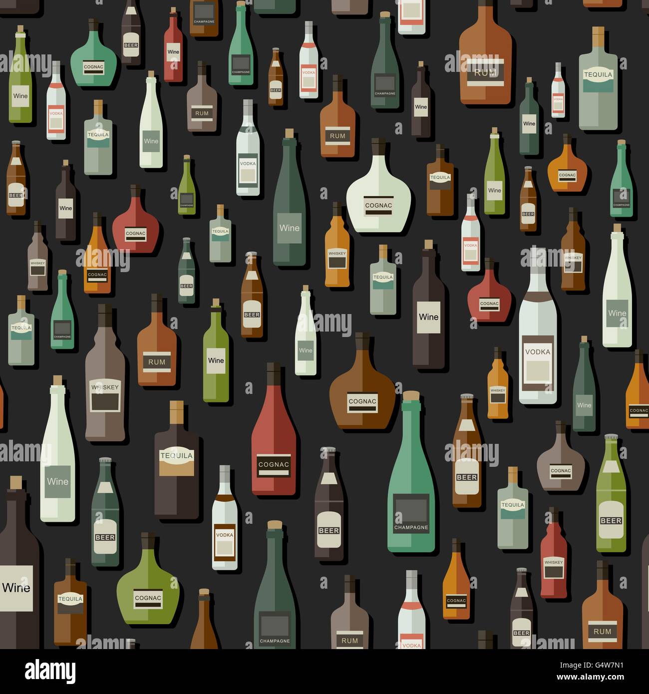 Bottles seamless pattern Stock Vector Image & Art - Alamy