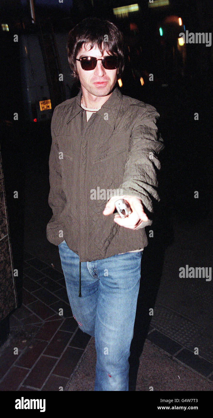 Noel Gallagher, singer-songwriter with the pop group Oasis, arriving at ...