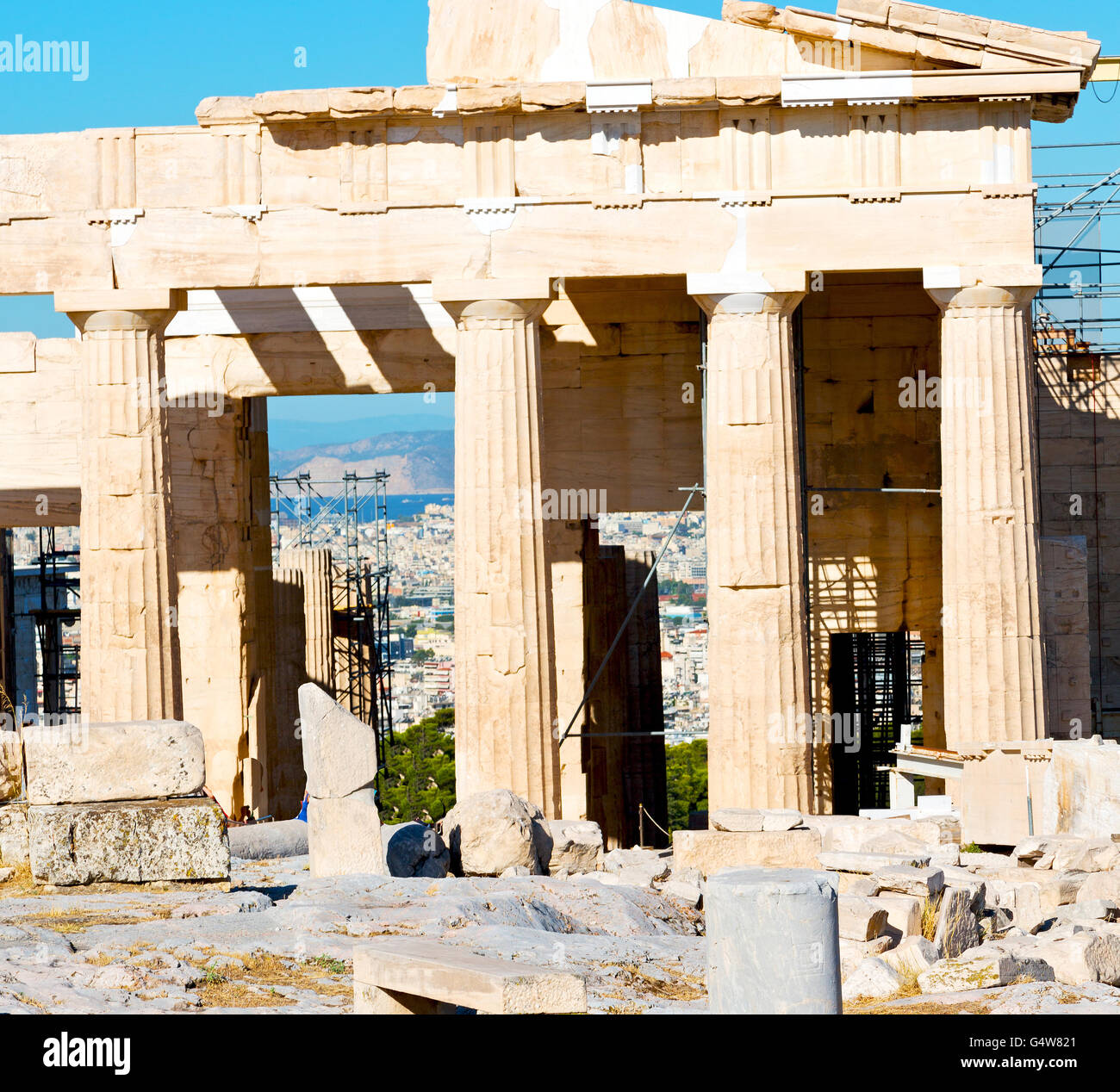 in greece the old architecture and historical place parthenon athens ...