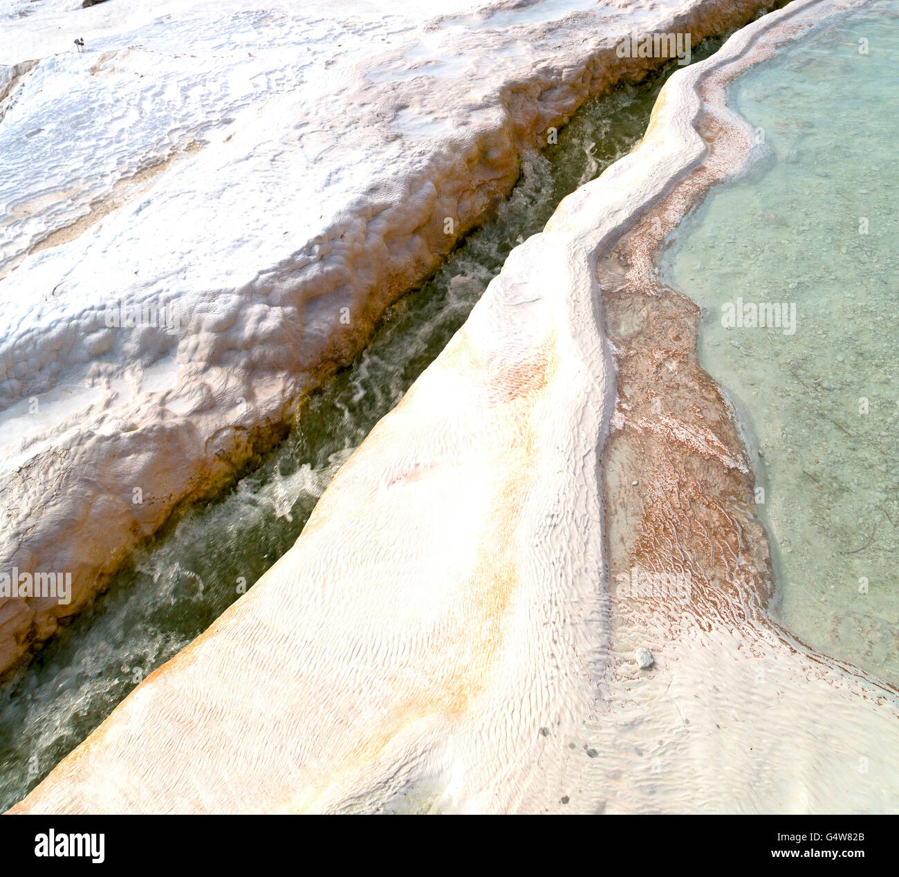 unique abstract in pamukkale turkey asia the old calcium bath and ...