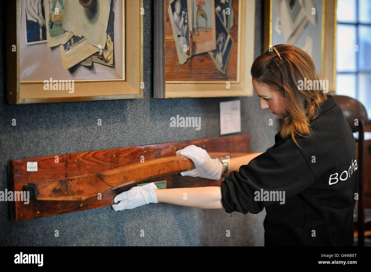 Victoria Livesey holds the tiller from author Arthur Ransome's yacht ...
