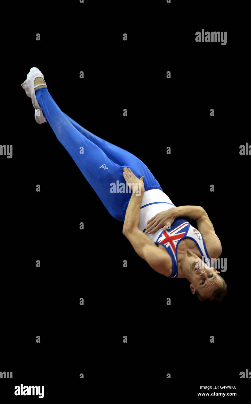 Great britains jack helme during the trampoline tumbling world ...