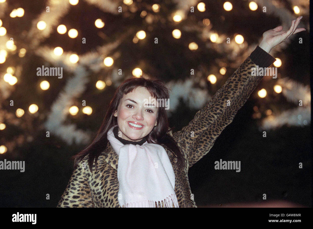 Former EastEnders actress turned pop singer Martine McCutcheon, wearing ...