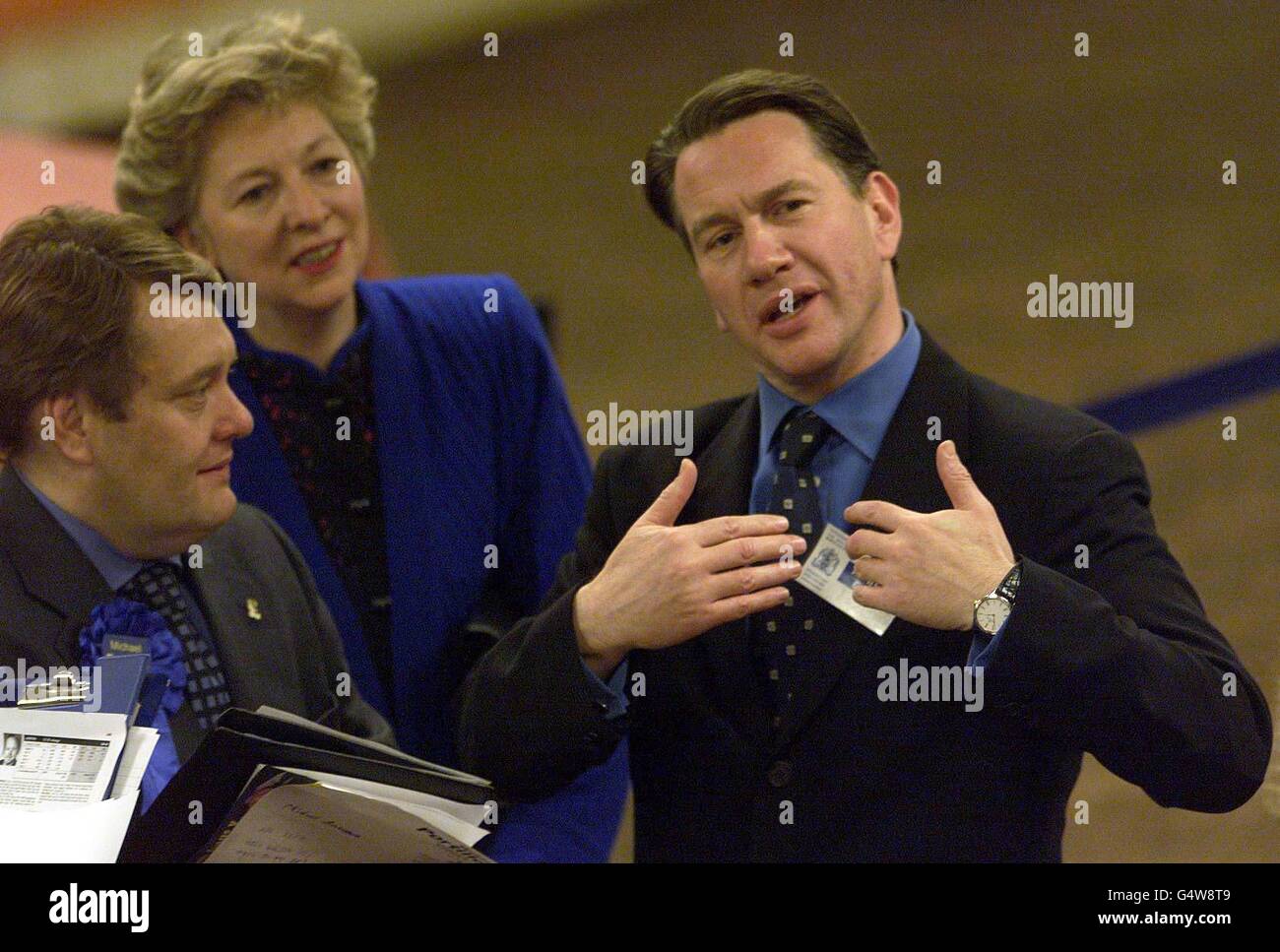 Michael portillo talks to his wife carolyn hi-res stock photography and ...