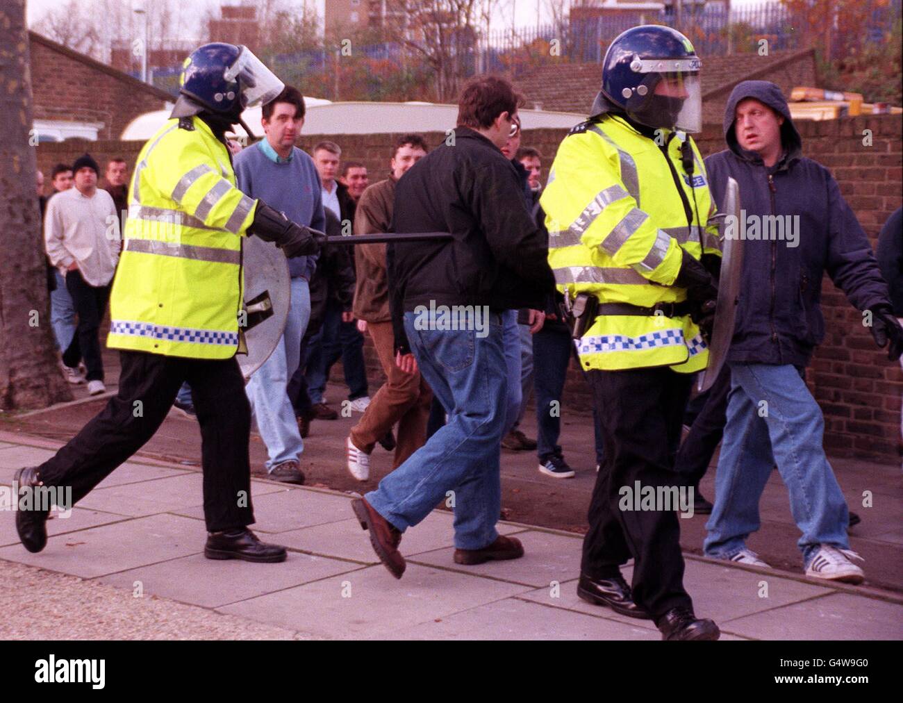 Millwall football hooligans hi-res stock photography and images - Alamy