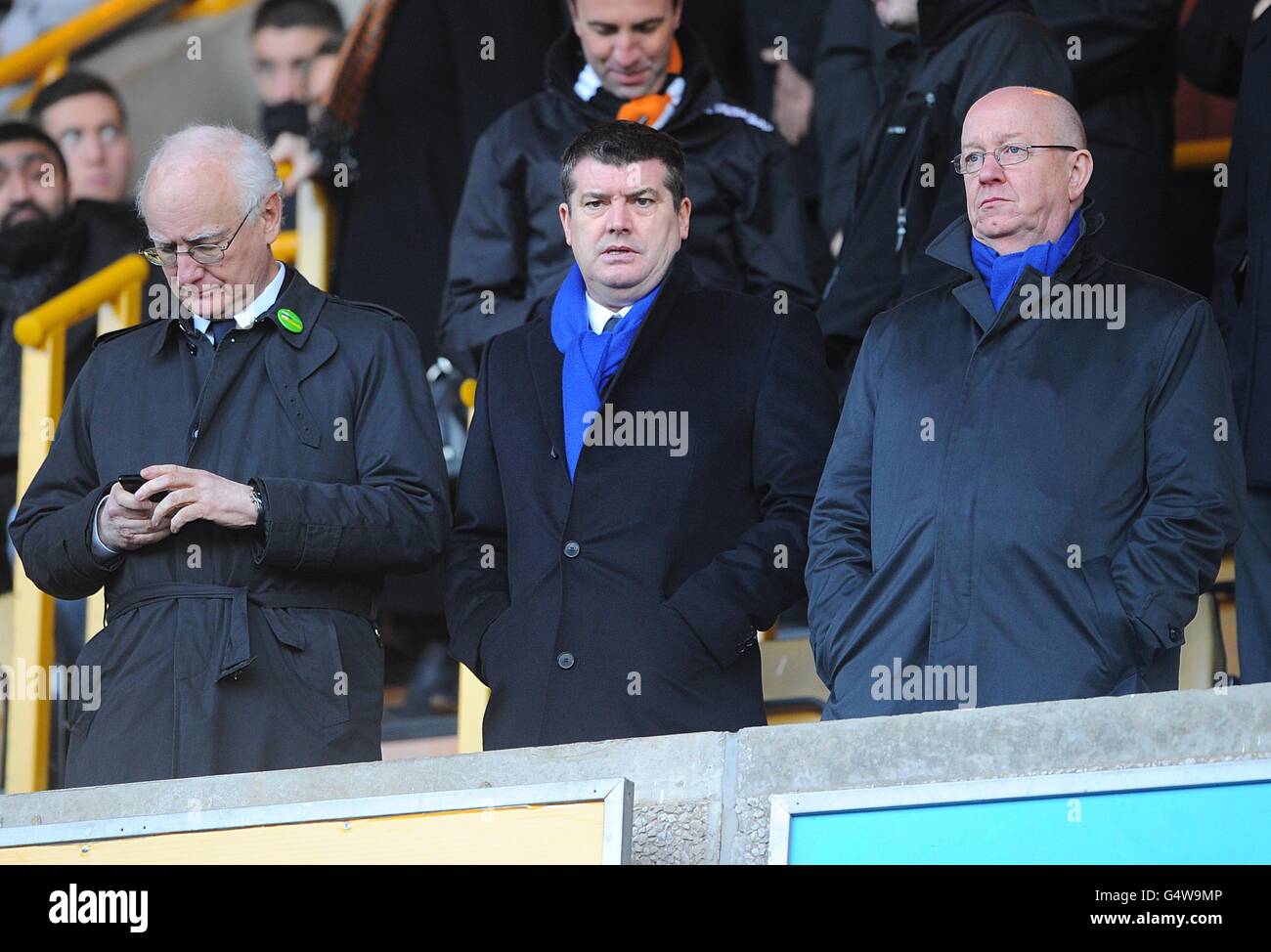 Chelsea Chairman Bruce Buck (left), Chief Executive Ron Gourlay (centre ...