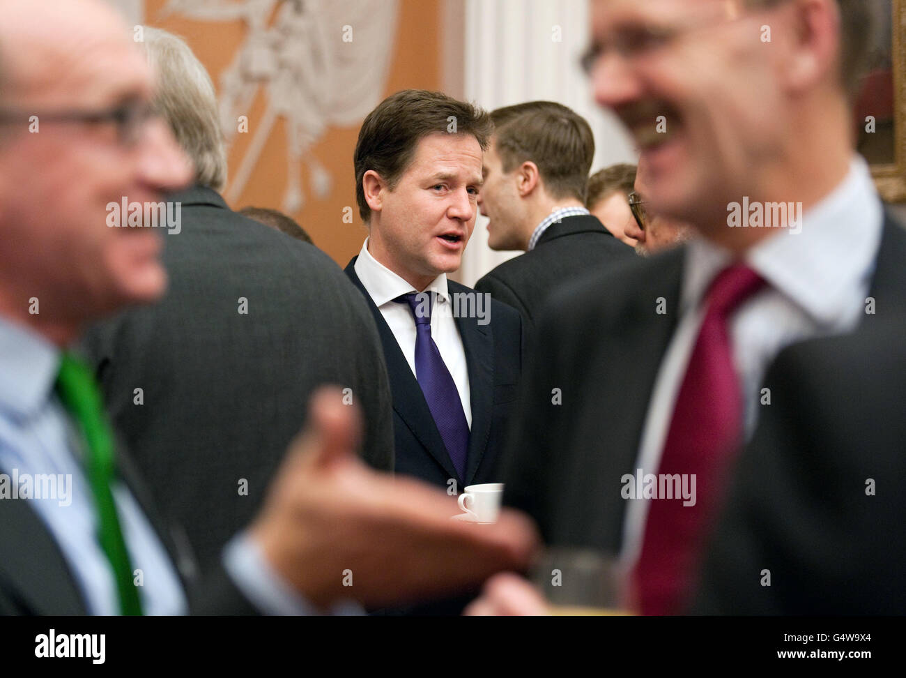 Nick Clegg at The Mansion House Stock Photo - Alamy