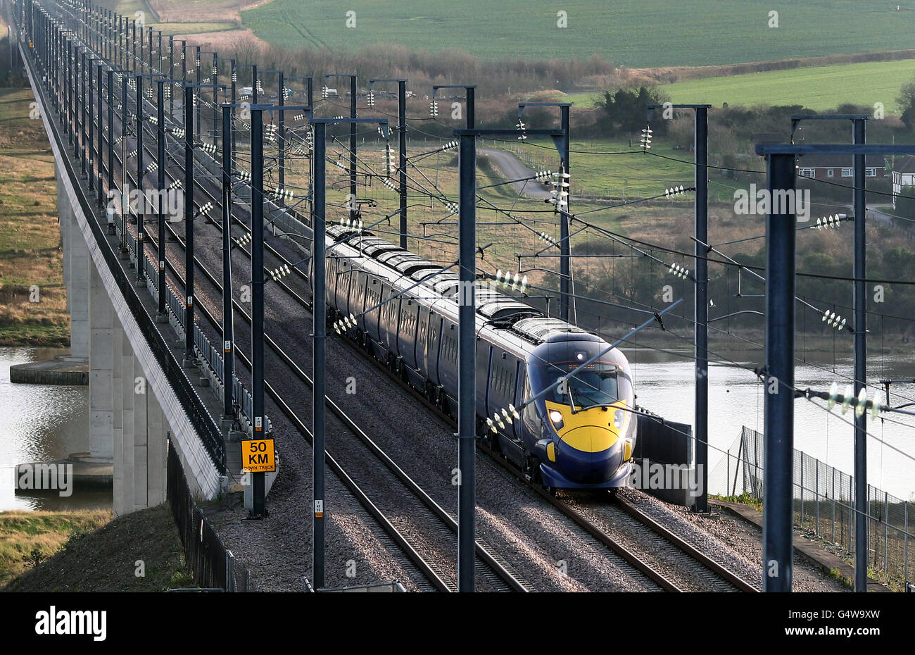 Hitachi Javelin High Speed Train Stock Photo - Alamy