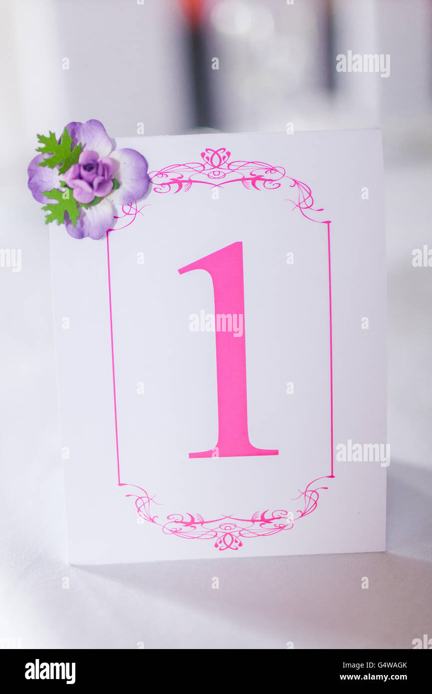 Number One Table Stock Photo - Alamy