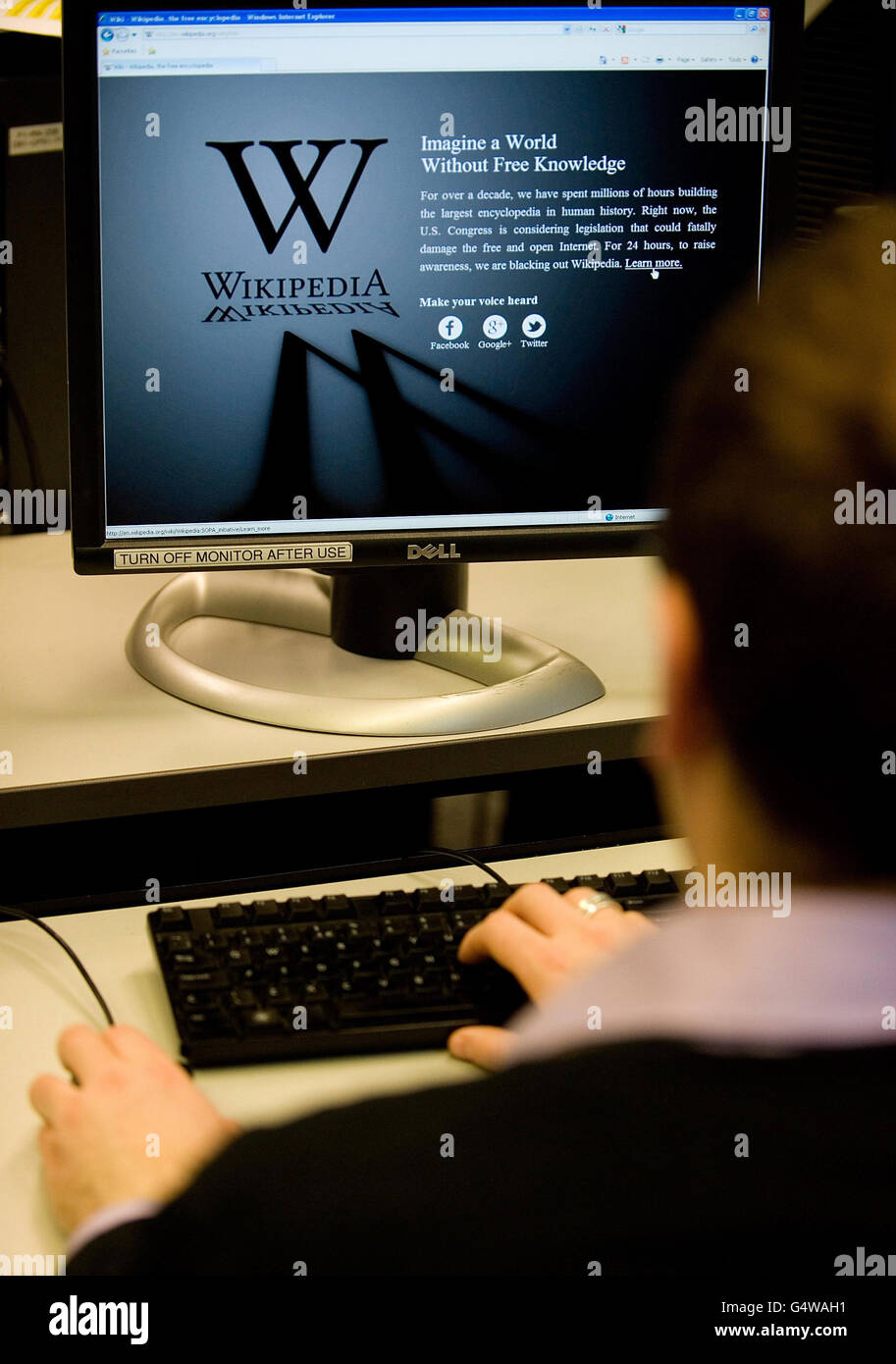 Wikipedia protest hi-res stock photography and images - Alamy