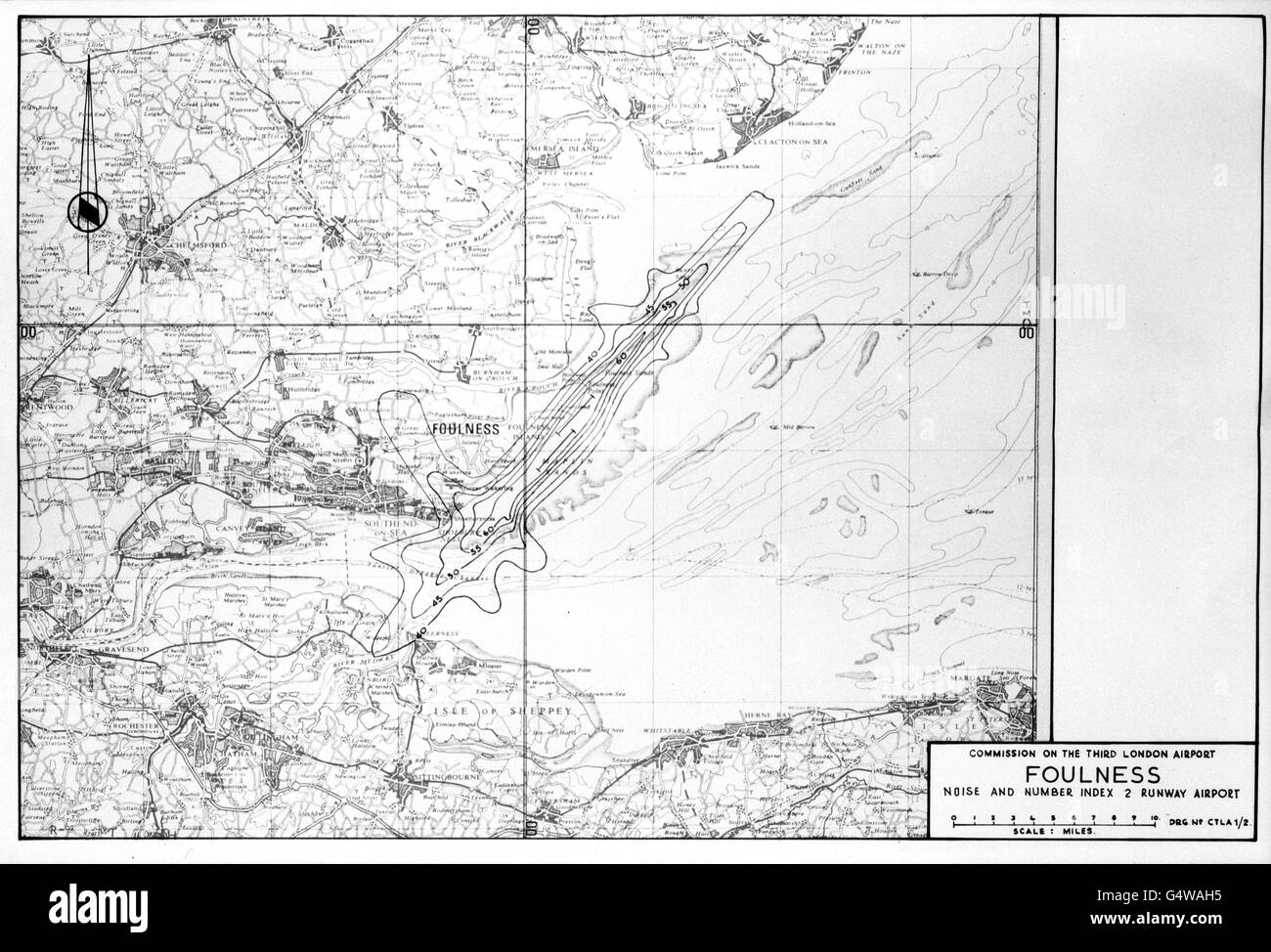 Map of thames estuary hi-res stock photography and images - Alamy