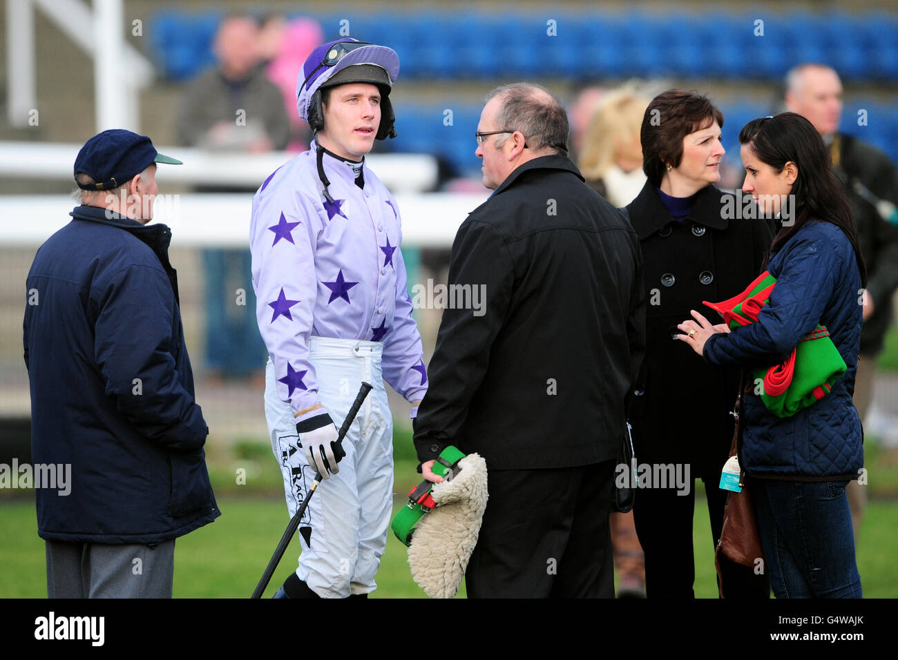 Jockey adam pogson at doncaster racecourse hi-res stock photography and ...