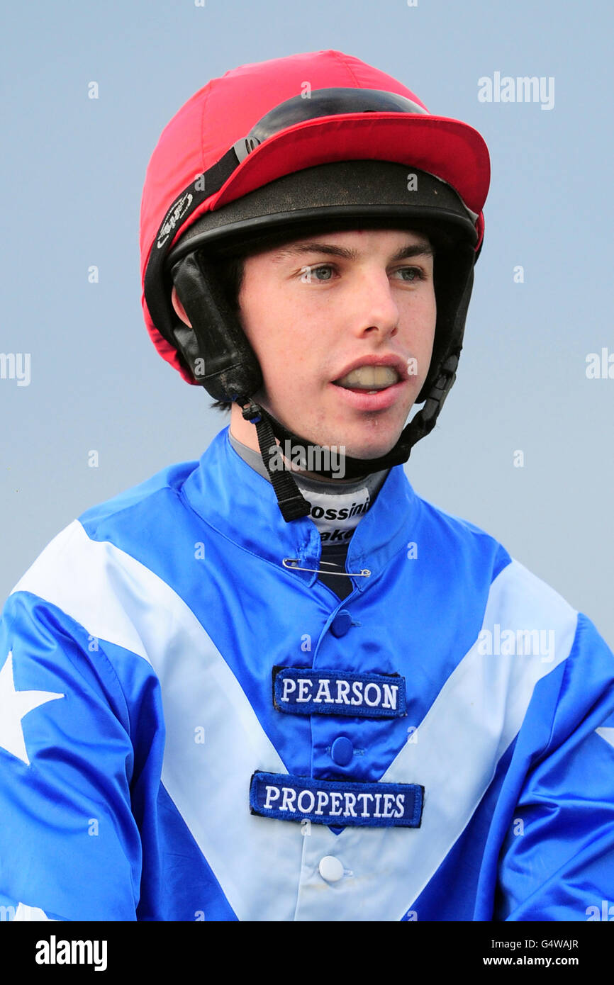Horse racing national hunt raceday doncaster racecourse hi-res stock ...