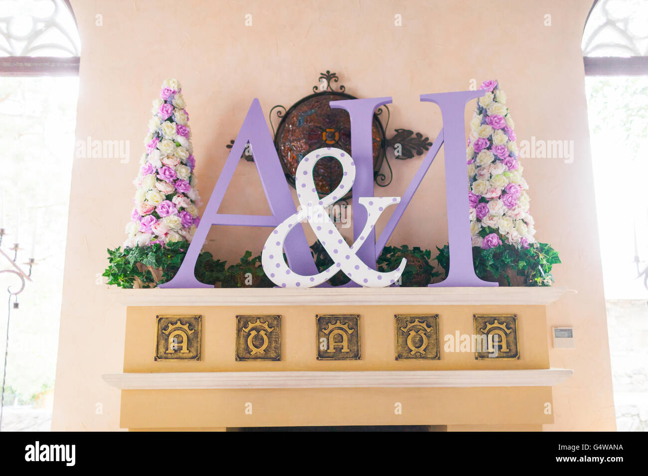 Table setting bride groom hi-res stock photography and images - Alamy