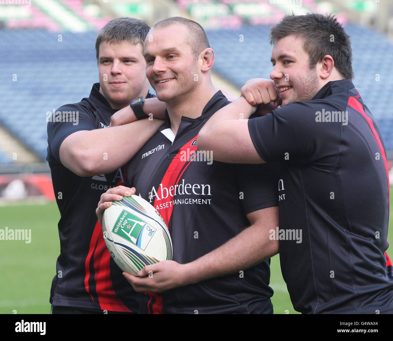 Edinburgh rugbys left to right lewis niven hi-res stock photography and ...