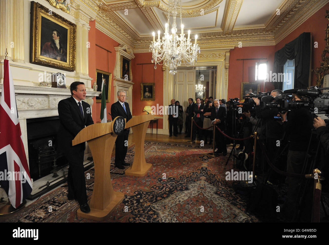 Italian Prime Minister visits Britain Stock Photo - Alamy