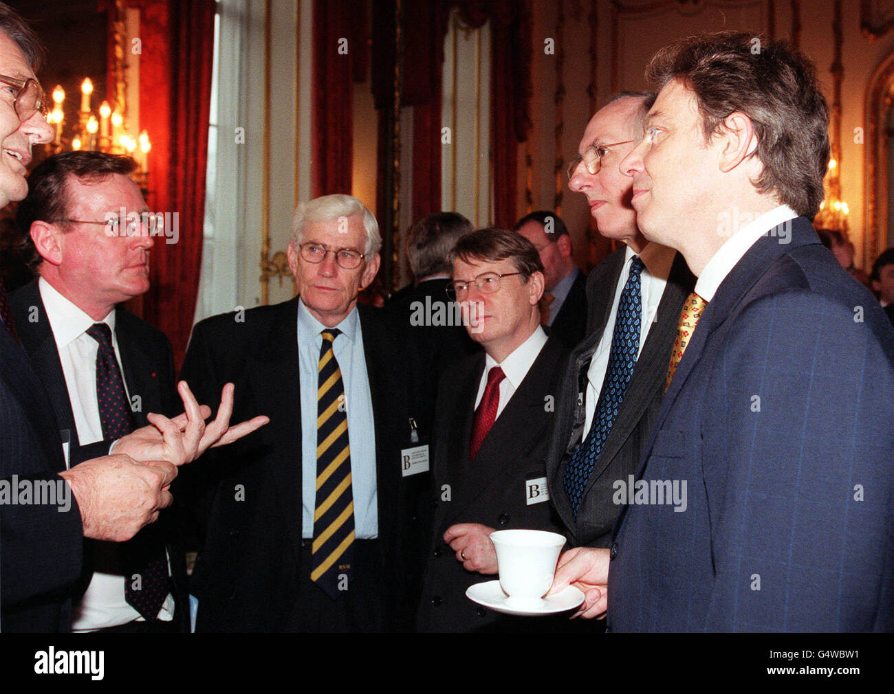 L r first minister of the welsh assembley alun michael hi-res stock ...