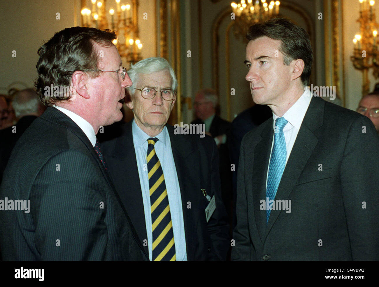 Left-right: First Minister of Northern Ireland David Trimble, Northern ...