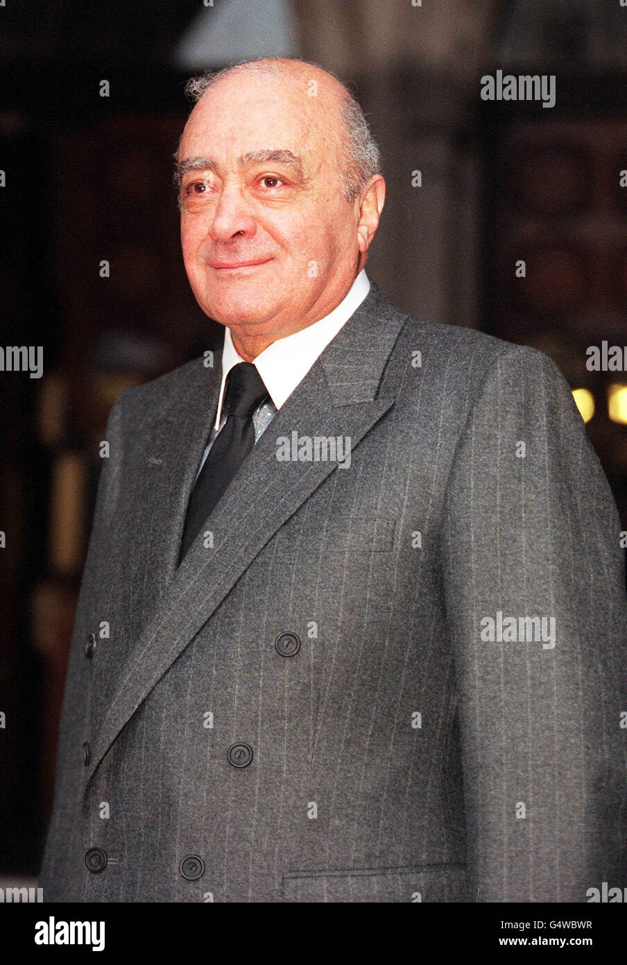 Harrods boss Mohammed Al Fayed, arriving at the High Court in central ...