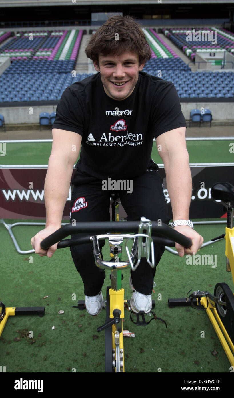 Edinburghs ross ford after team announcement murrayfield hi-res stock ...