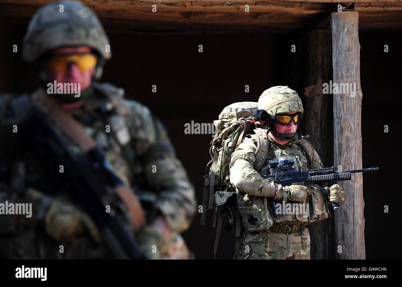 British troops training at Camp Bastion in Afghanistan Stock Photo - Alamy