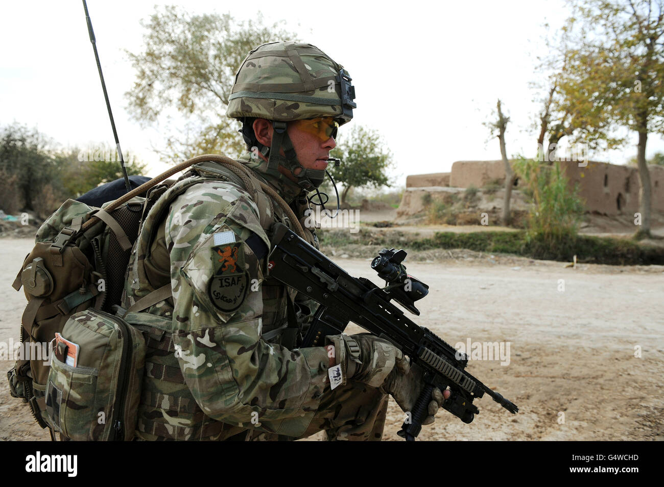 Soldiers from the Alfa (Grenadier) company, The 3rd Battalion Royal ...