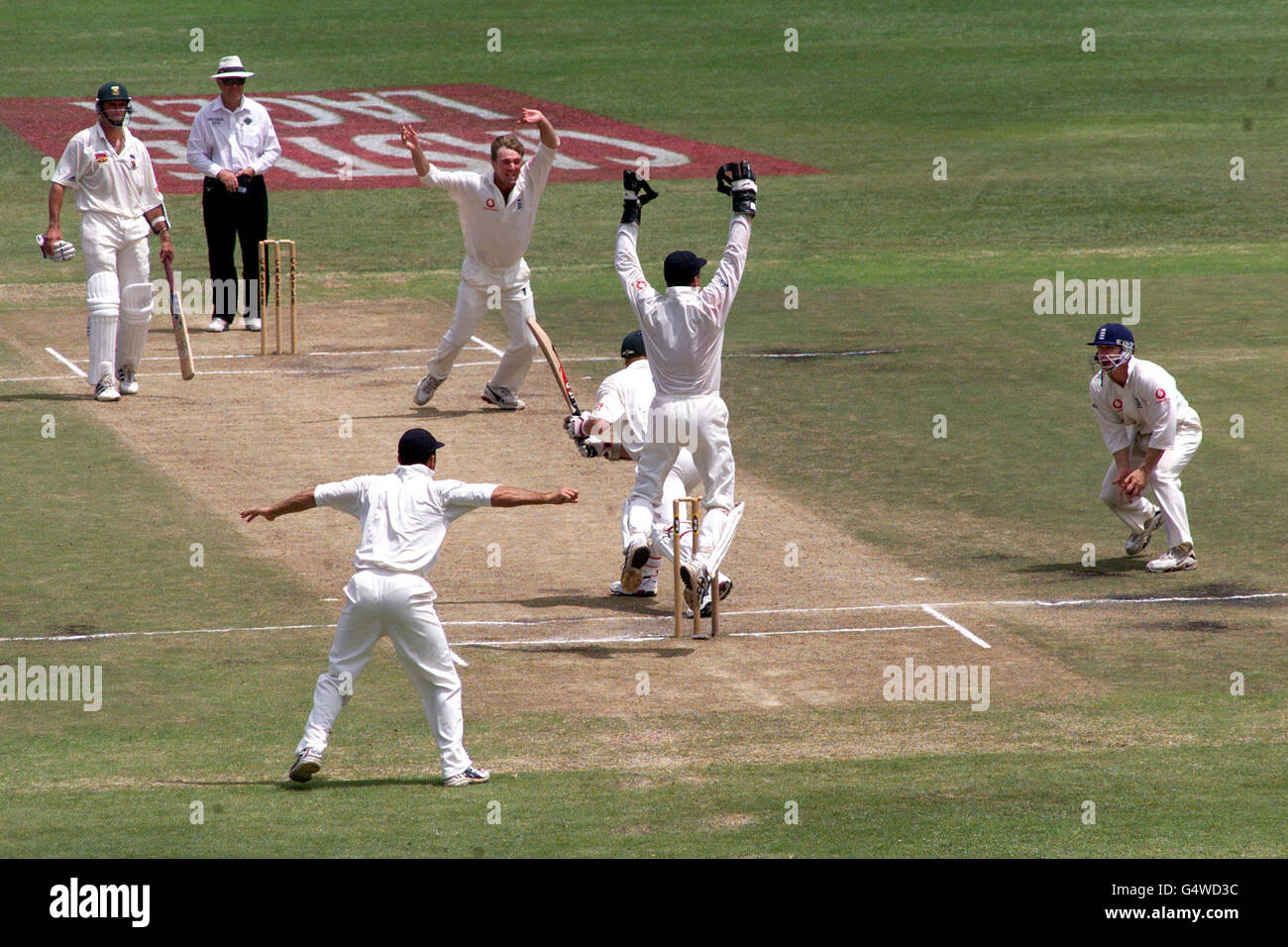 England's Darren Maddy catches out Lance Klusener for 13 runs, during ...