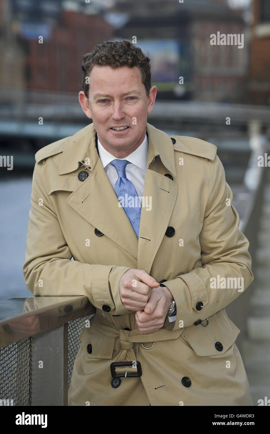 Climate Change Minister Greg Barker at Temple Quay, Bristol, during a ...