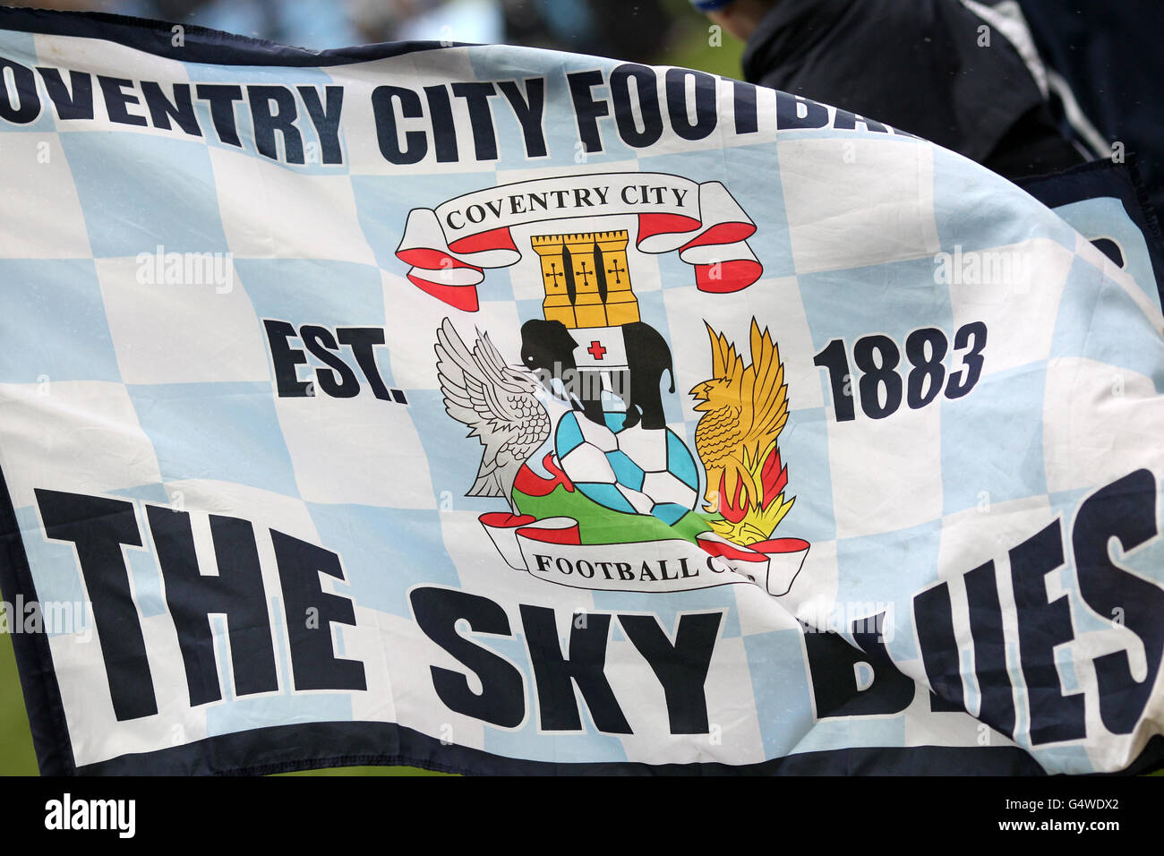 Coventry city flag championship hi-res stock photography and images - Alamy