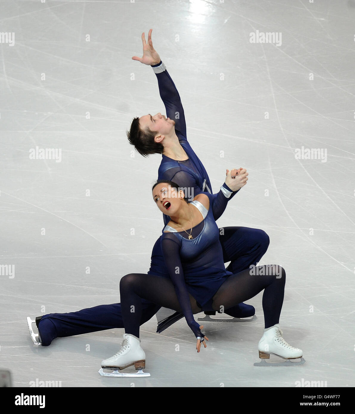 Russia's Ksenia Stolbova and Fedor Klimov in action during the Pairs ...