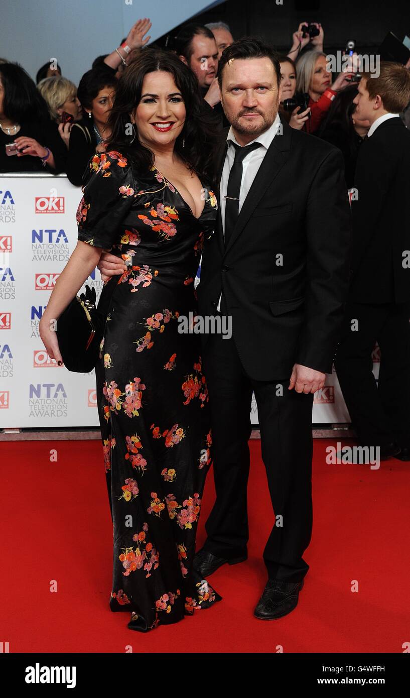 Ian Puleston-Davies and Debbie Rush arriving for the 2012 NTA Awards at ...