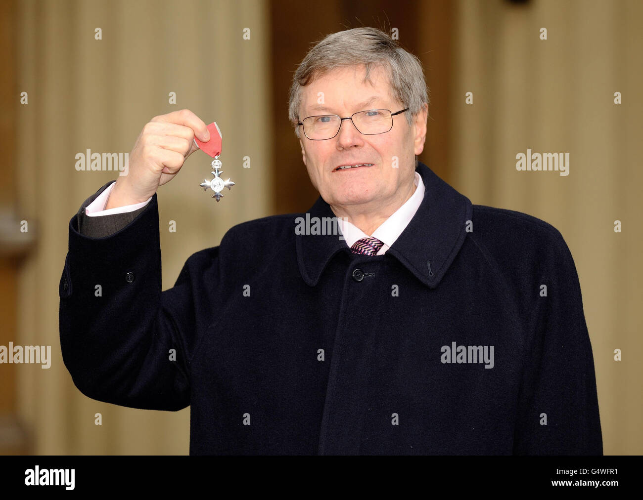 Clive Collins after receiving an MBE from the Prince of Wales for ...