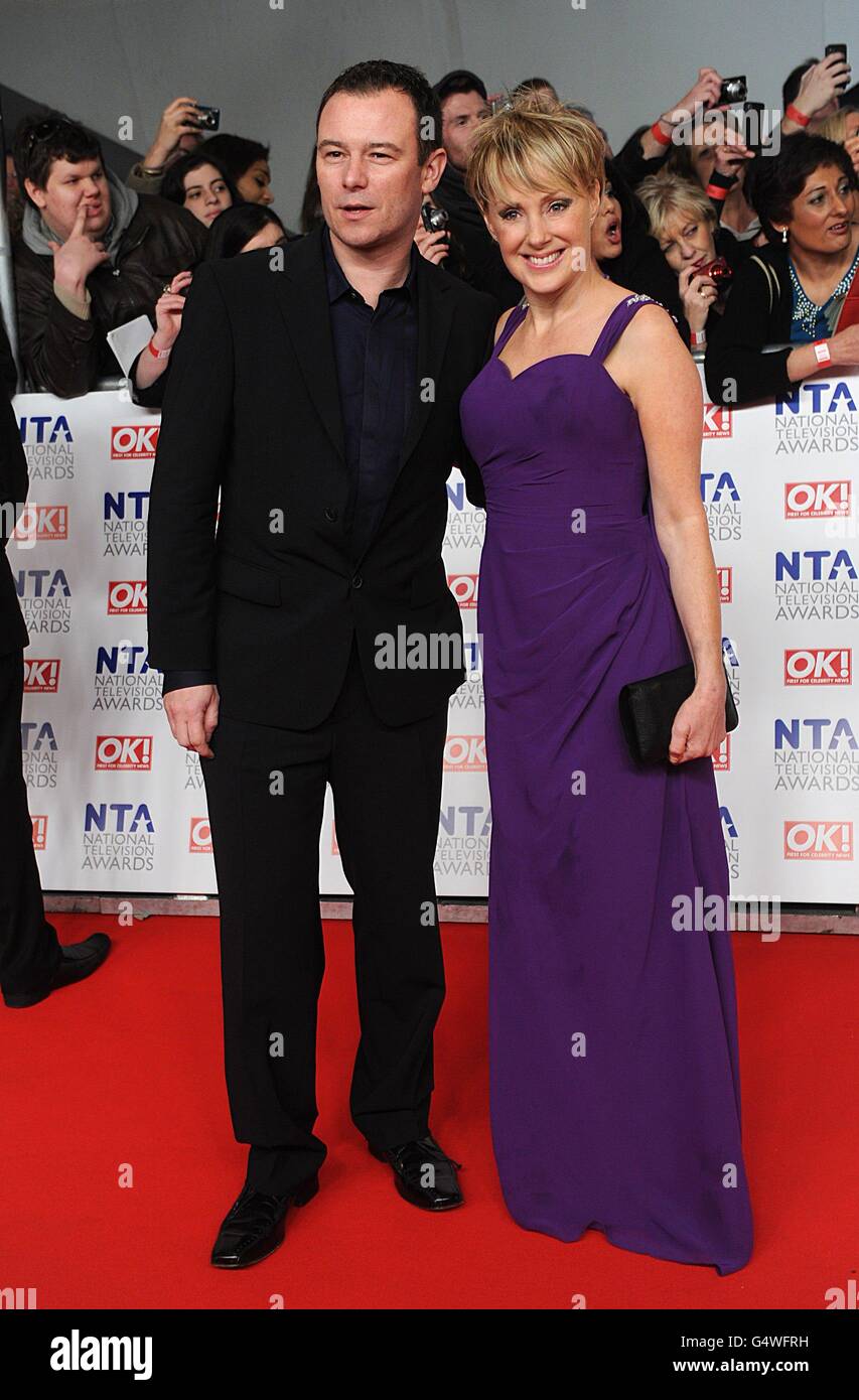 Andrew Lancel and Sally Dynevor during the 2012 NTA Awards at the O2 ...