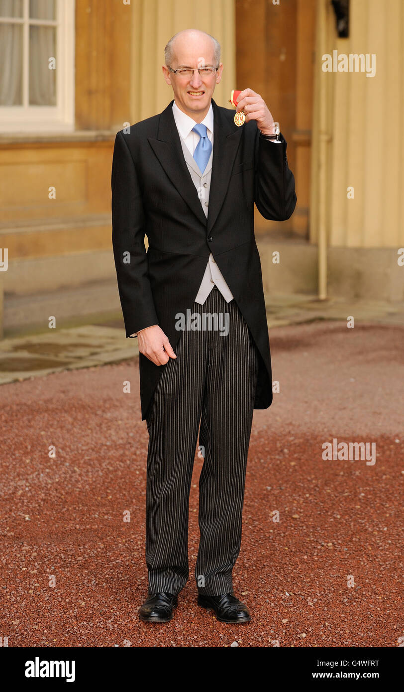 Sir David Higgins after being made a Knight Bachelor by the Prince of ...