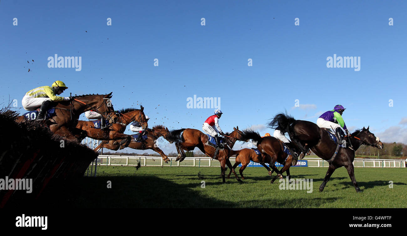 Horse Racing - Warwick Racecourse Stock Photo - Alamy