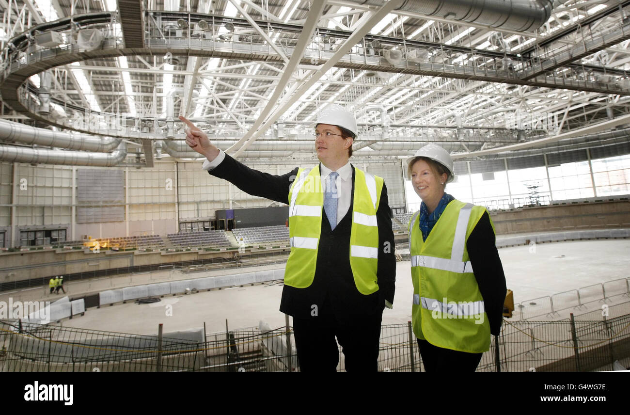 Chief Secretary Danny Alexander and MSP Shona Robison are pictured ...